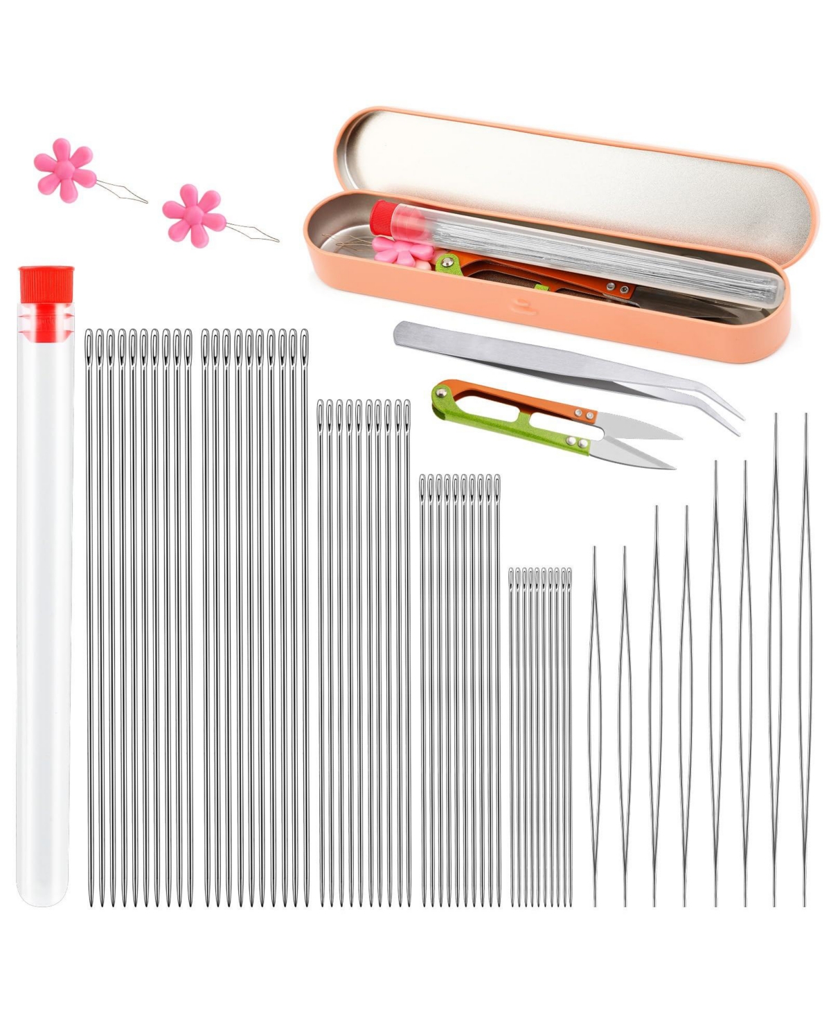 Click here for Gnuadz 58 Beading Needles Big Eye Ultra-thin Stain... prices