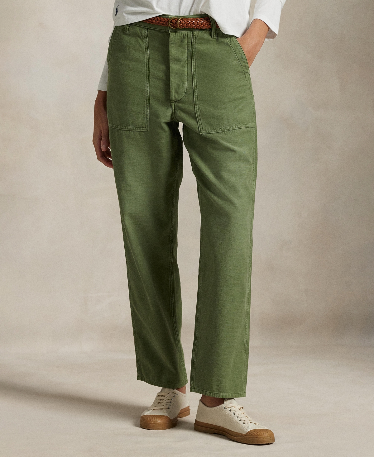 Click here for Polo Ralph Lauren Womens The Ricky Pants - Olive prices