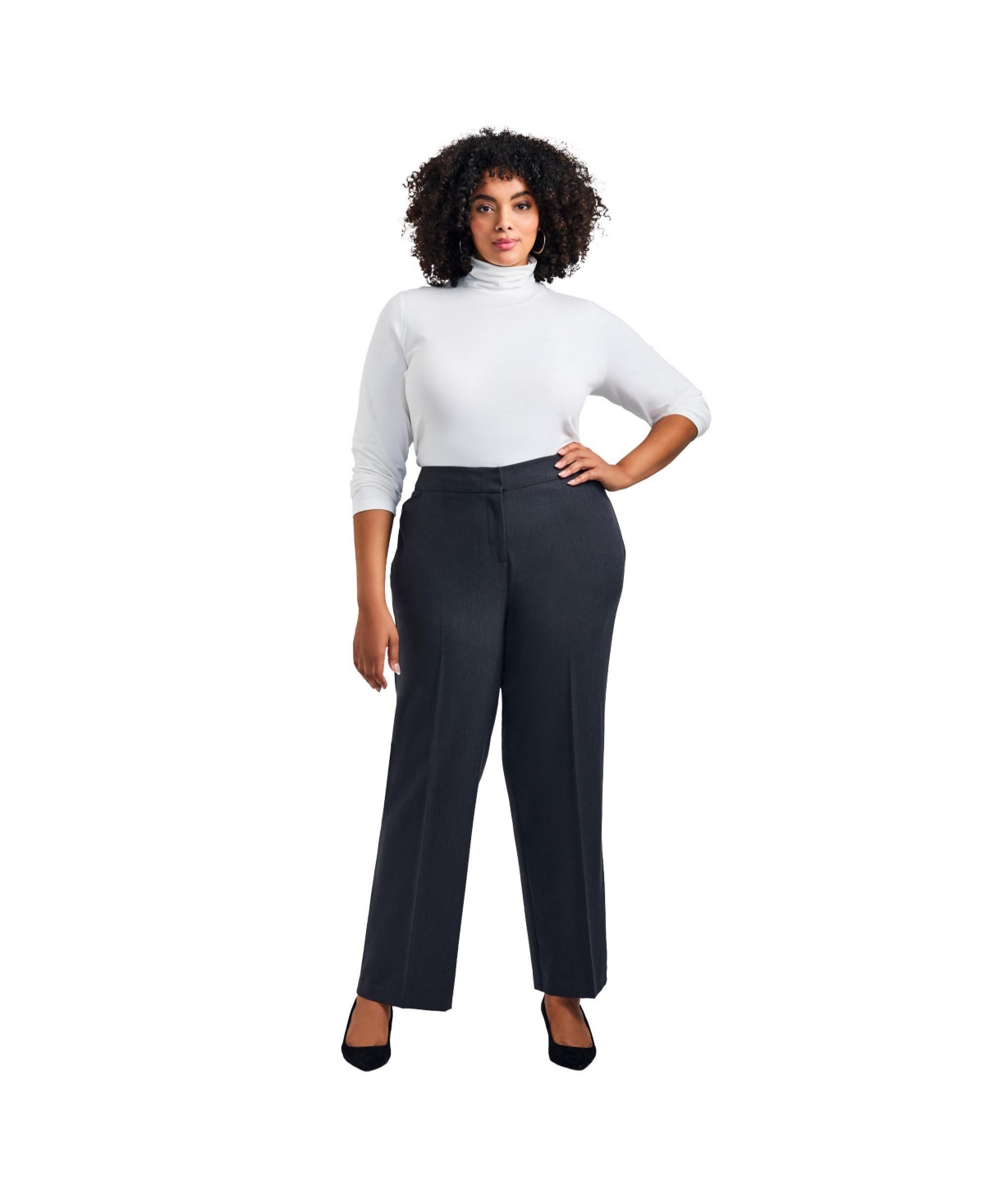 Click here for Avenue Womens Tall Cool Hand Trouser - Charcoal ma... prices