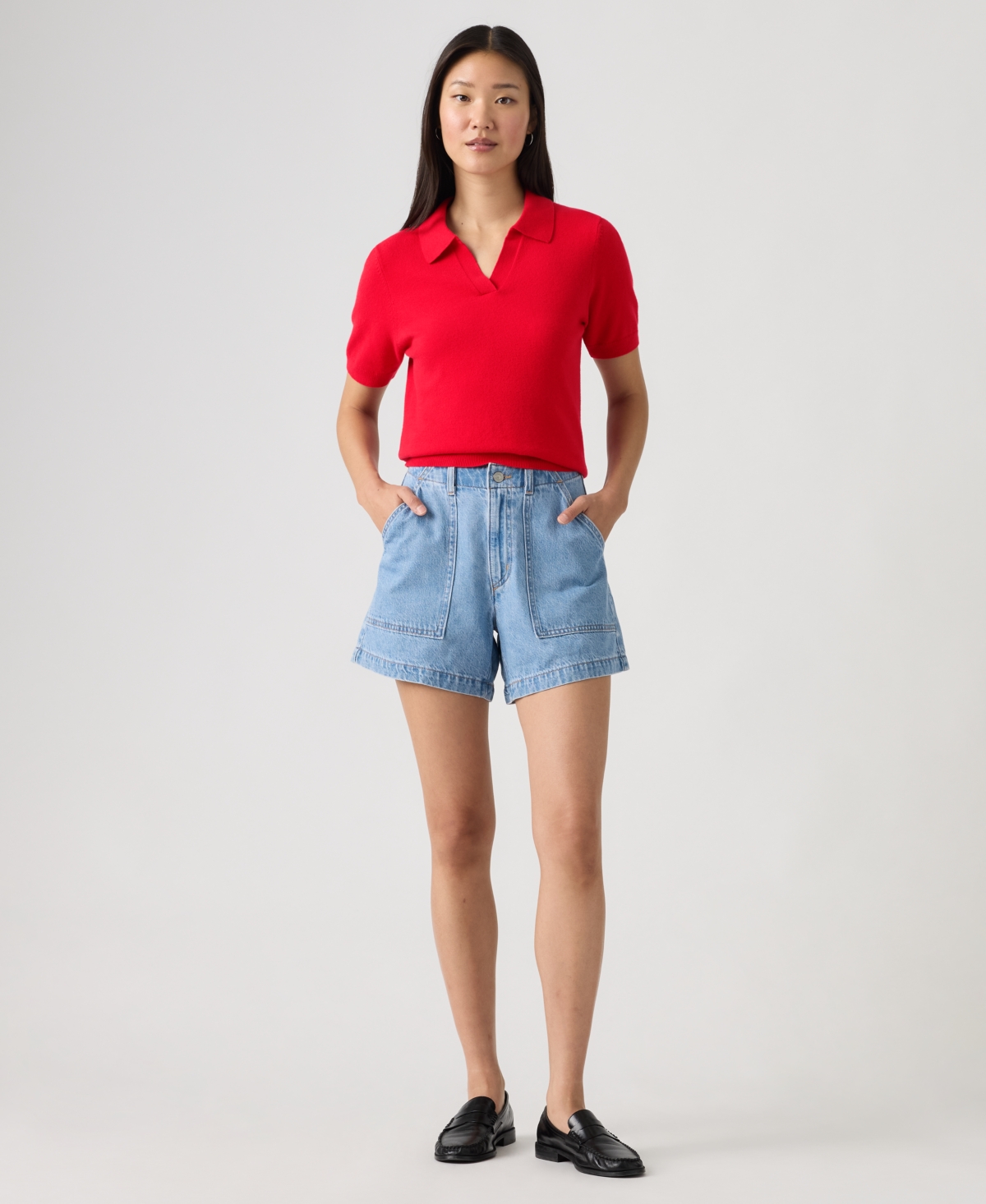 Click here for Levis Womens Cinch Utility Mid-Rise Shorts - I Wil... prices