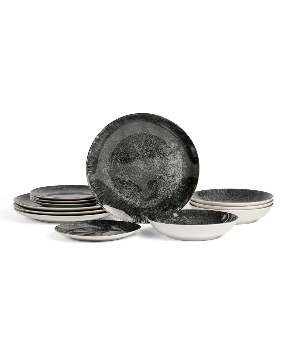 Click here for Christian Siriano Onyx 12-Pc. Dinnerware Set  Serv... prices