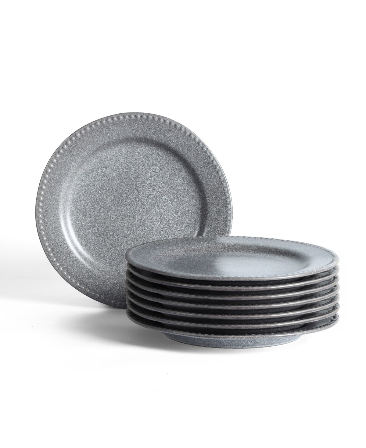 Click here for Stone Lain Comet Dinner Plates  Set of 8 - Gray prices
