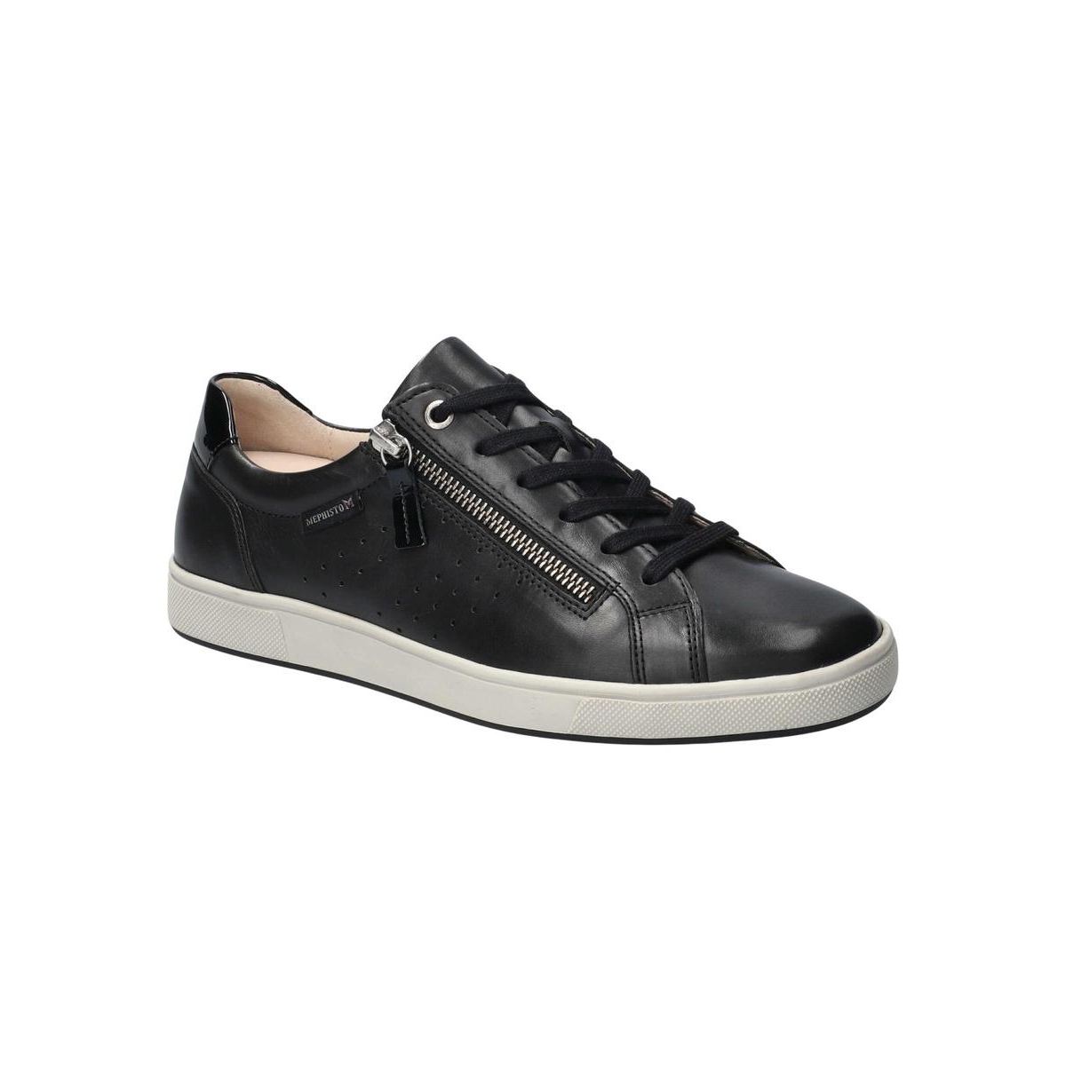 Click here for Mephisto Womens Nikita Leather Sneaker - Black prices