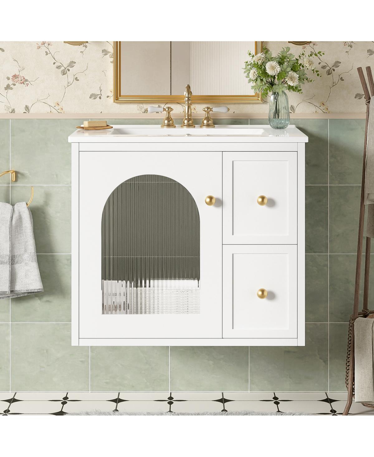 Click here for Sillysis 24" Wall Mount Bathroom Vanity with... prices