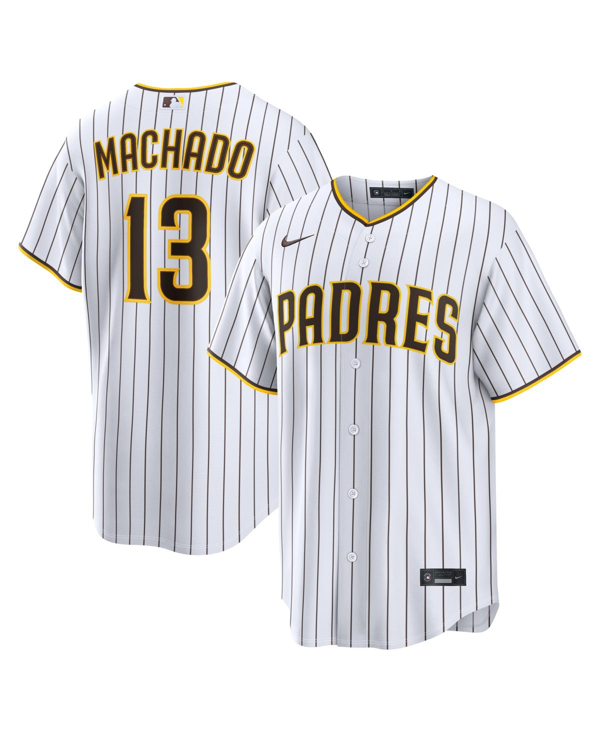 Click here for Nike Mens Manny Machado White San Diego Padres Hom... prices