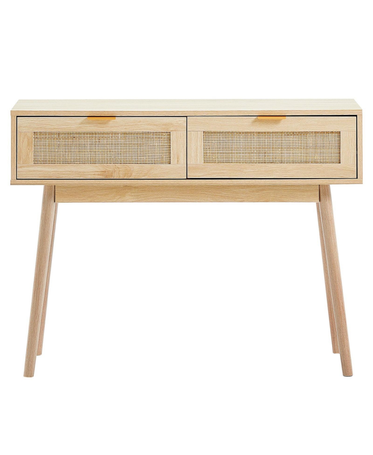 Click here for Gouun Rattan Console Table with 2 Drawers and Slid... prices