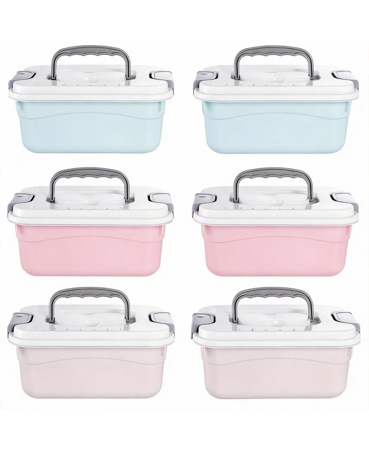 Click here for Gnuadz 6-pack Stackable Latch Storage Box with Han... prices