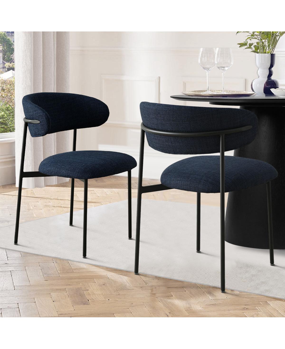 Click here for Maison Boucle Set of 2 Modern Upholstered Dining C... prices