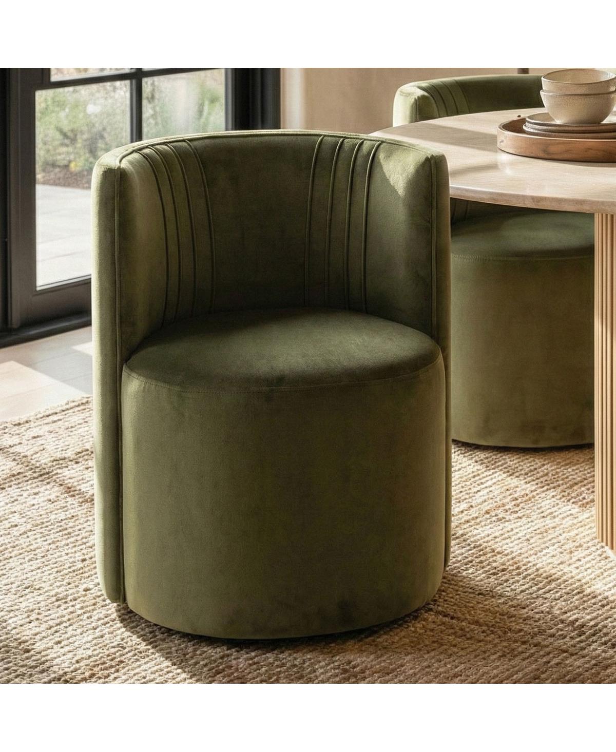 Click here for Maison Boucle Velvet Swivel Barrel Accent Chair 36... prices