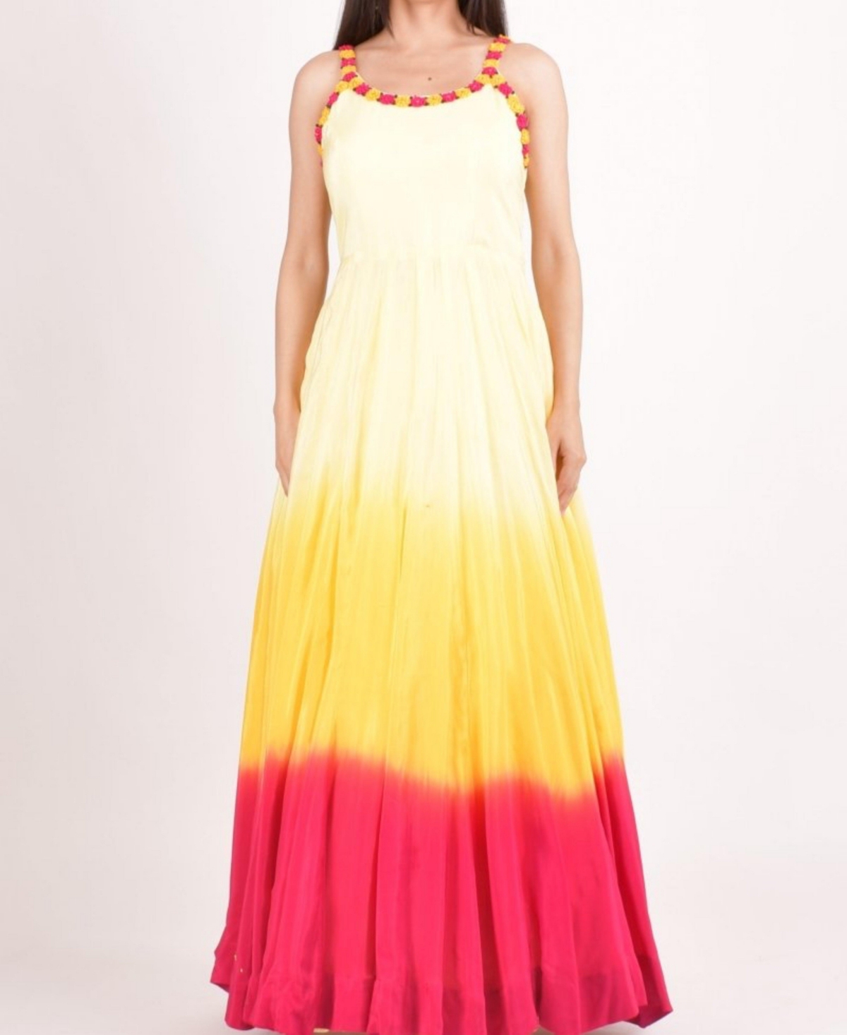 Click here for Raas Womens Hand Tie-Dye Ombre Silk Maxi Sundress... prices