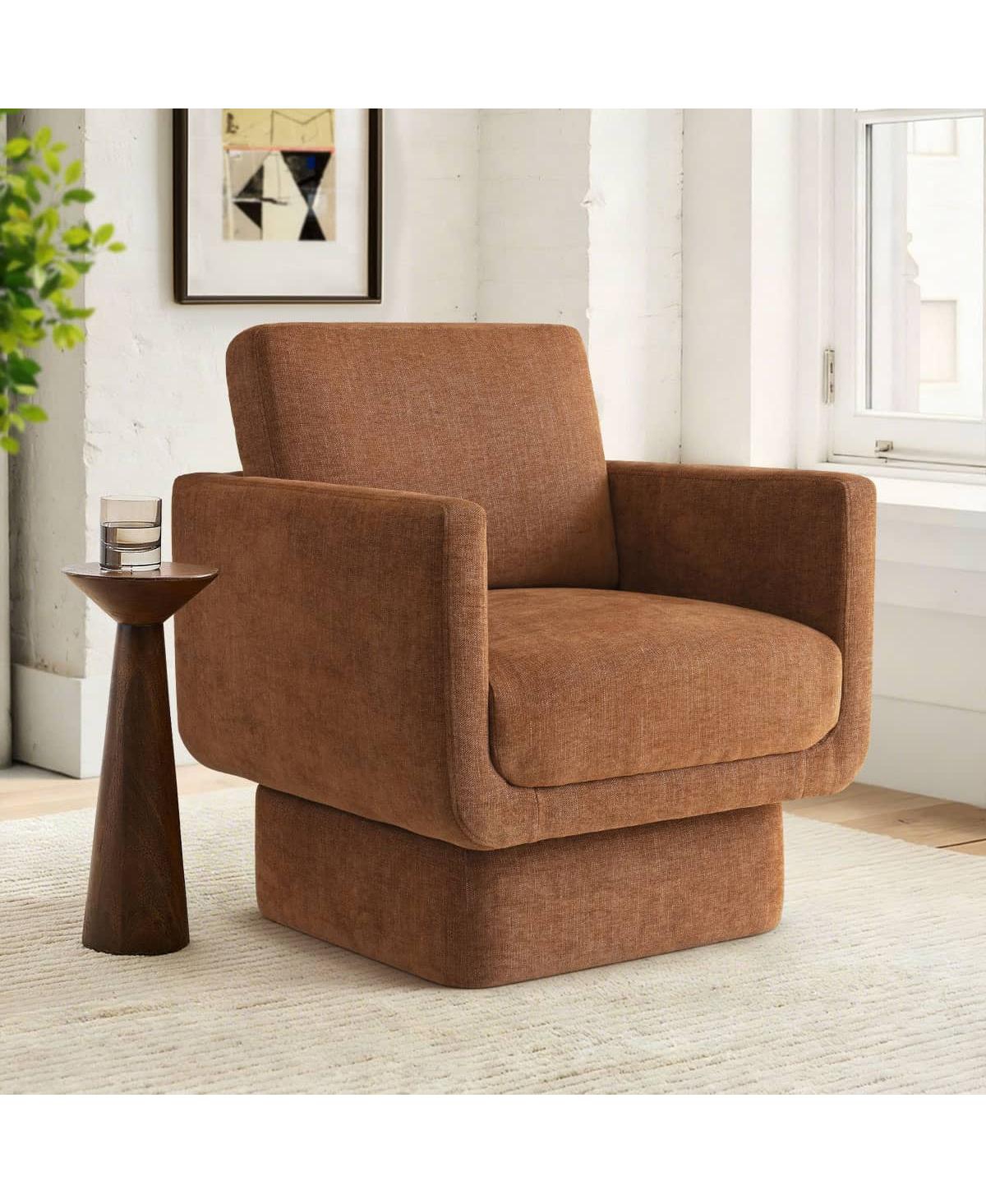 Click here for Maison Boucle 360 Swivel Barrel Accent Chair  Mode... prices
