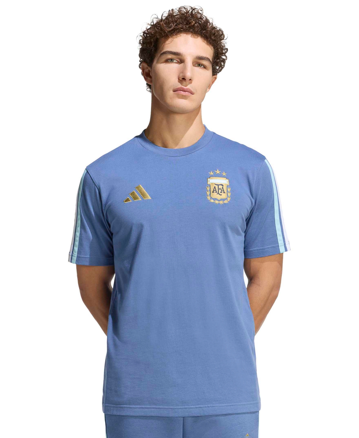 Click here for adidas Mens Short-Sleeve T-Shirt - Blue prices