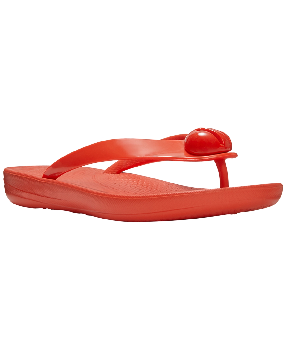 Click here for FitFlop Womens Iqushion Glossy-Button Slip-On Sand... prices