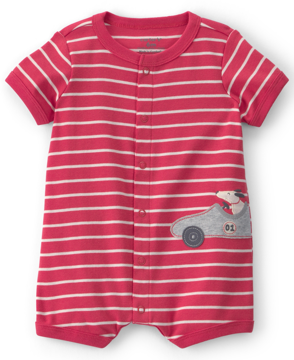 Click here for Carters Baby Boys Cotton Short-Sleeve Romper - Str... prices