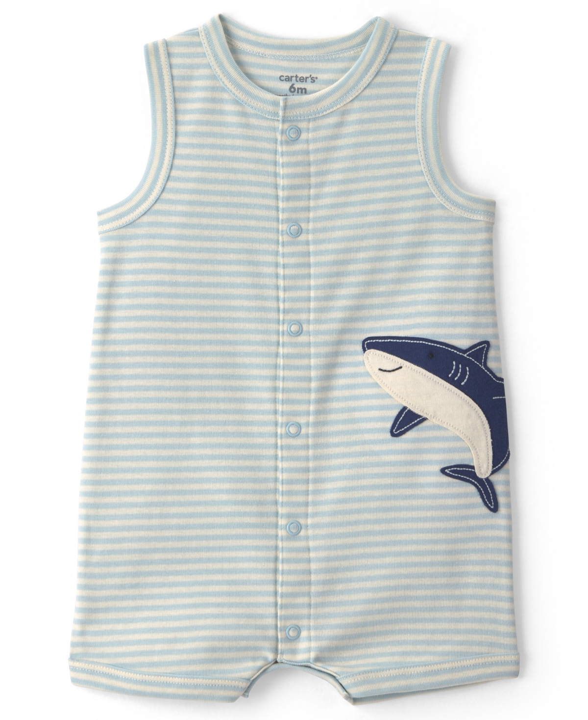 Click here for Carters Baby Boys Cotton Short-Sleeve Romper - Sha... prices