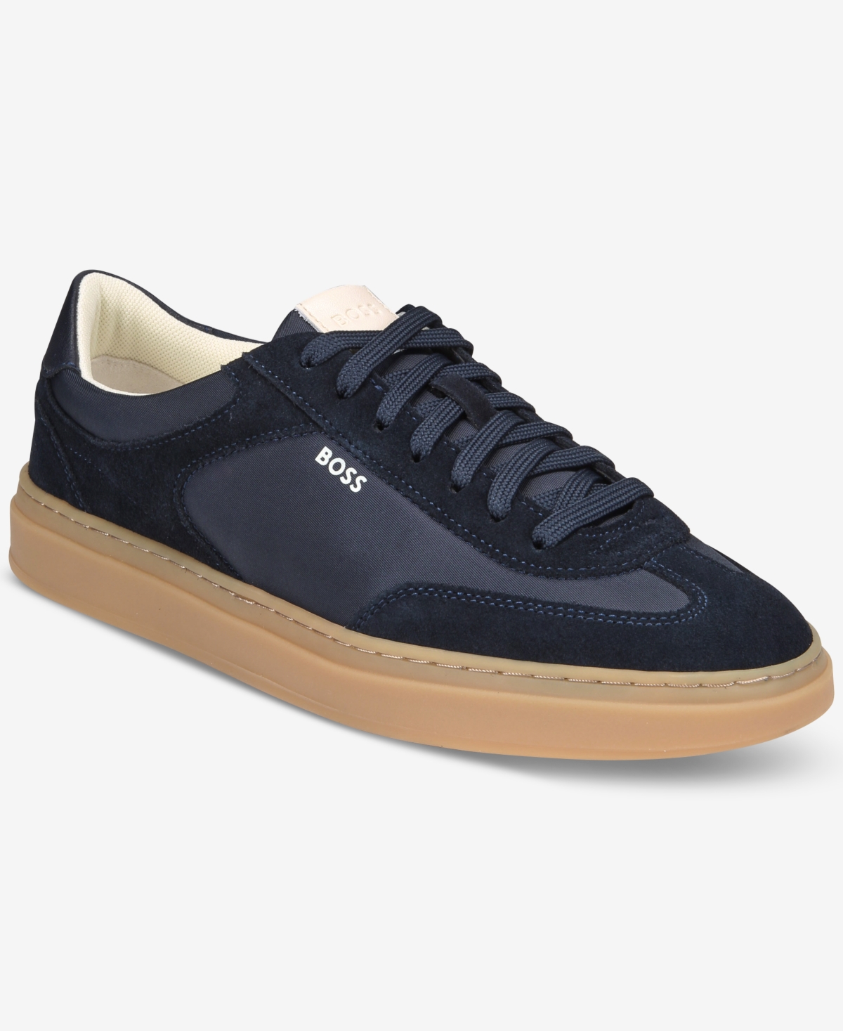 Click here for Hugo Boss Mens Kieran Lace-Up Round-Toe Shoes - Da... prices