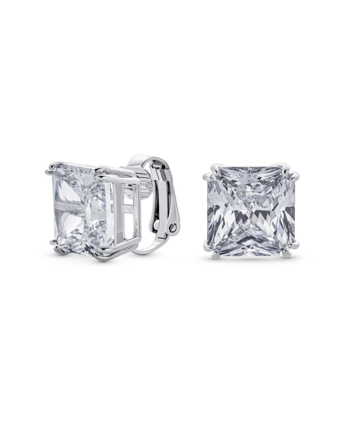 Click here for Bling Jewelry 12MM Princess Cut Cubic Zirconia Ame... prices