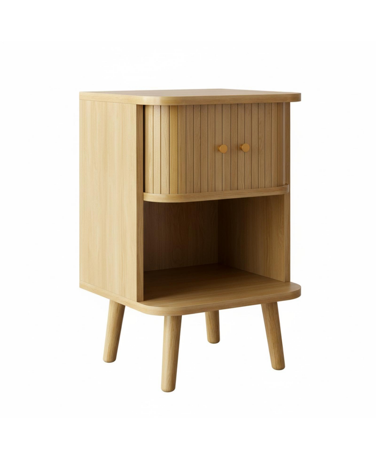 Click here for Yigii Set of 2 Fluted Nightstands Mid Century Mode... prices