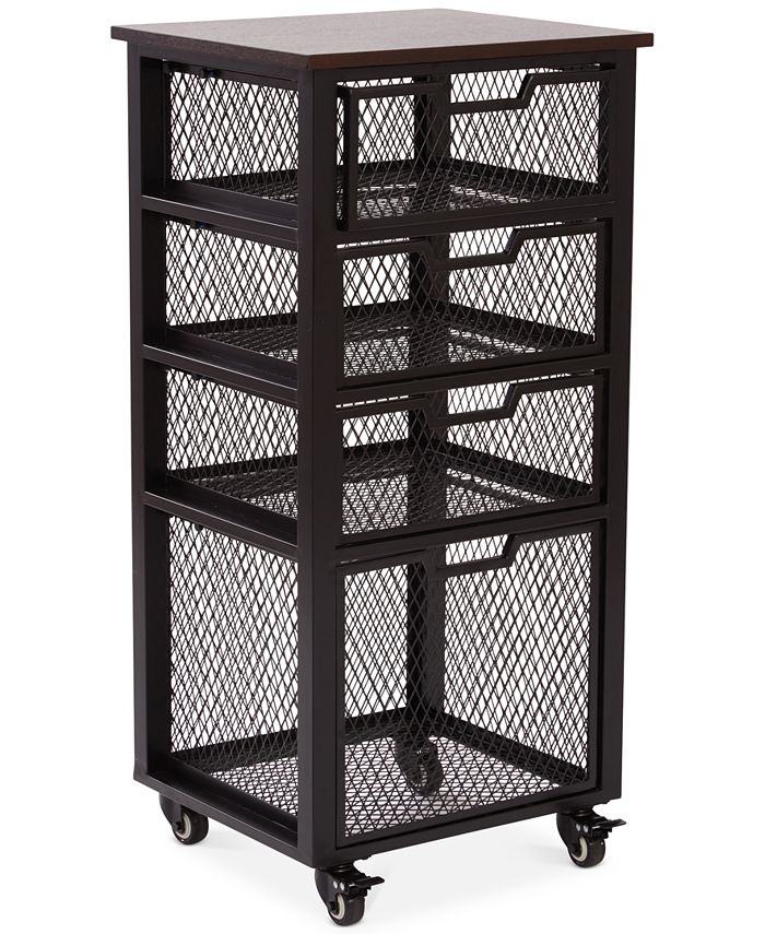 Office Star Atwell 4-Drawer Rolling Storage Cabinet - Macy's