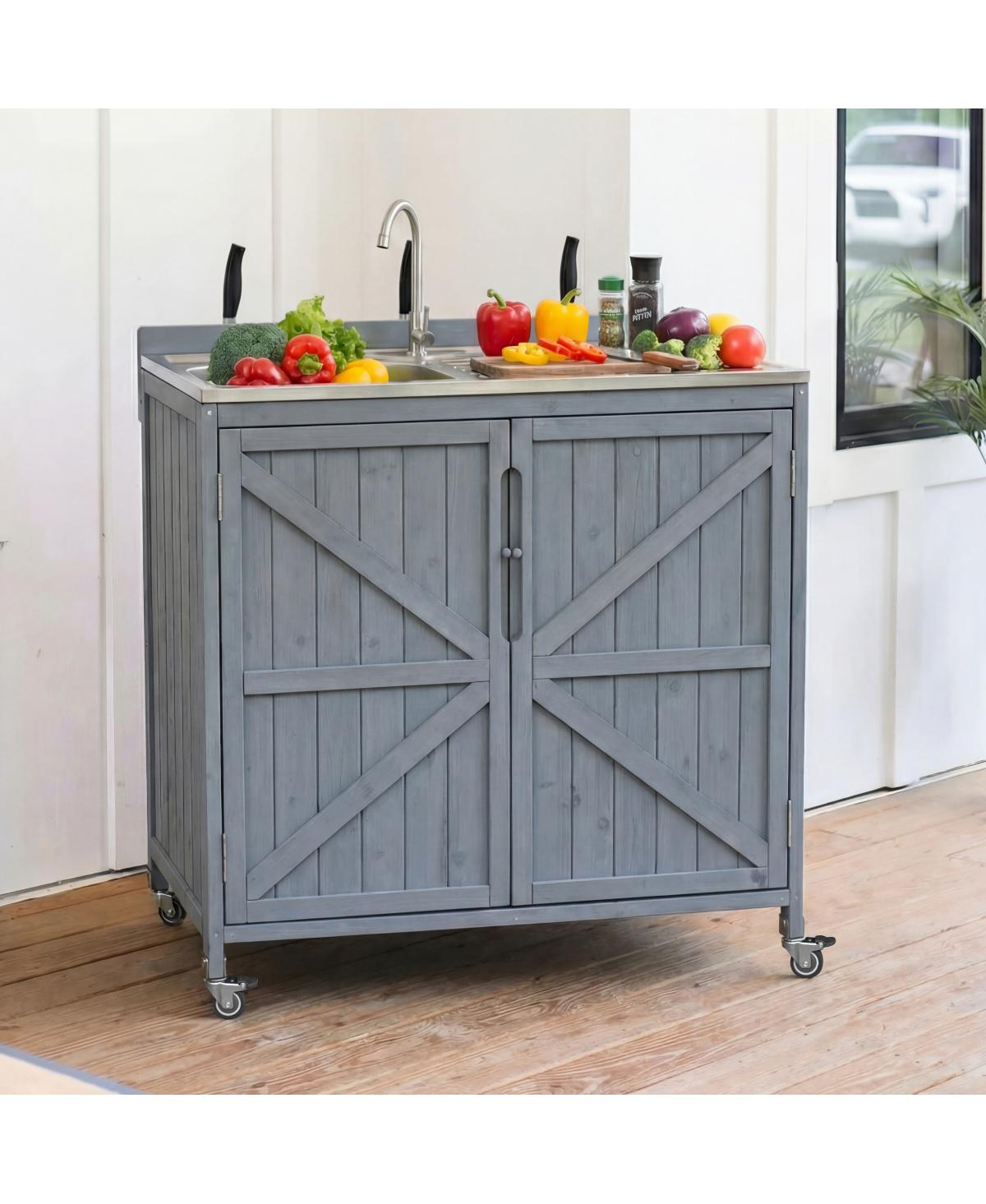 Click here for Streamdale Furniture Outdoor Kitchen Island Sink... prices