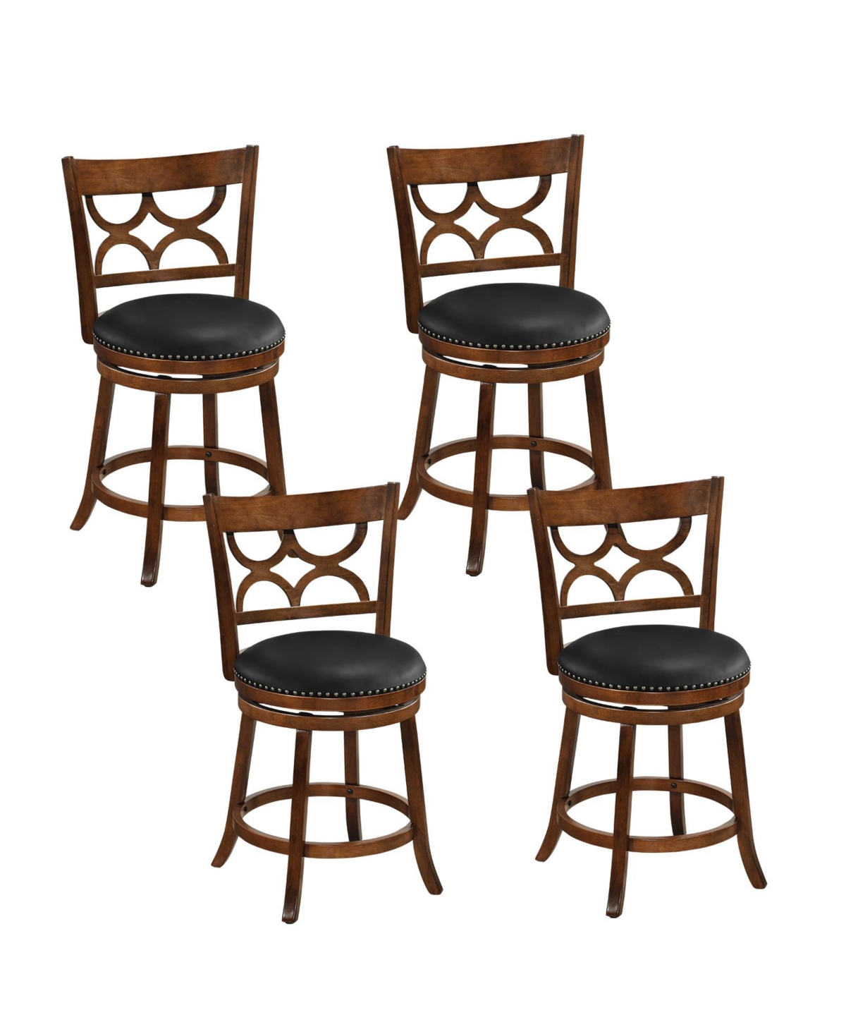 Click here for Gymax 26 Counter Height Bar Stools Set of 4 w/Rubb... prices