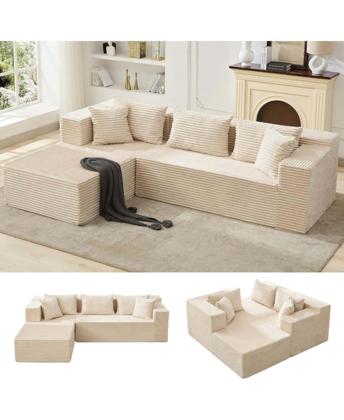 Click here for gaomon Modular Sectional Sofa Cloud Sectional Couc... prices