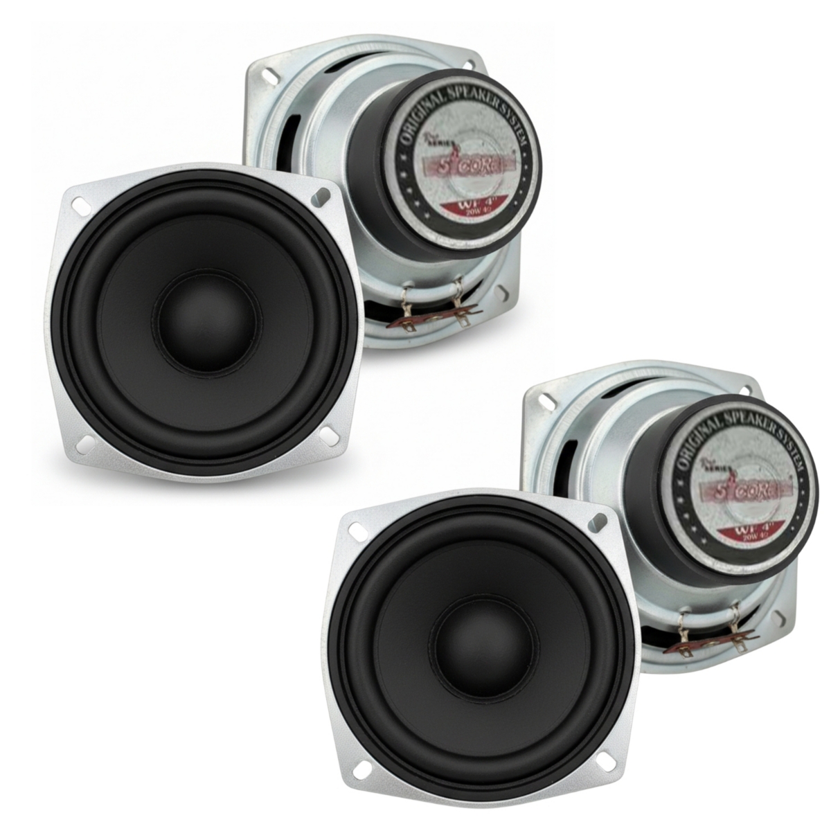 Click here for 5 Core 4 Inch Subwoofer Pair 200W Car Audio Sub Wo... prices