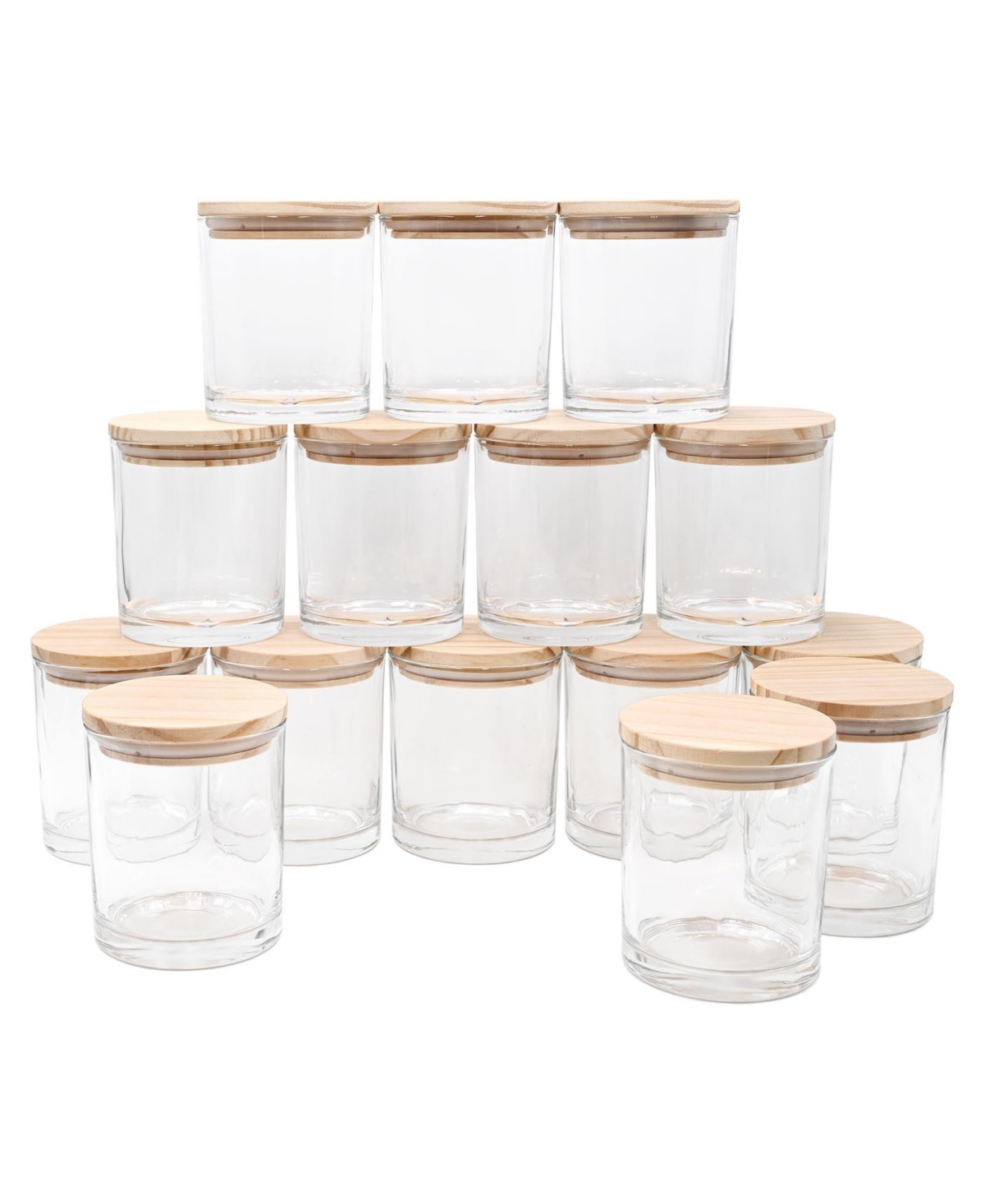 Click here for Gnuadz 15pcs Candle Jars With Wood Lids Empty Samp... prices