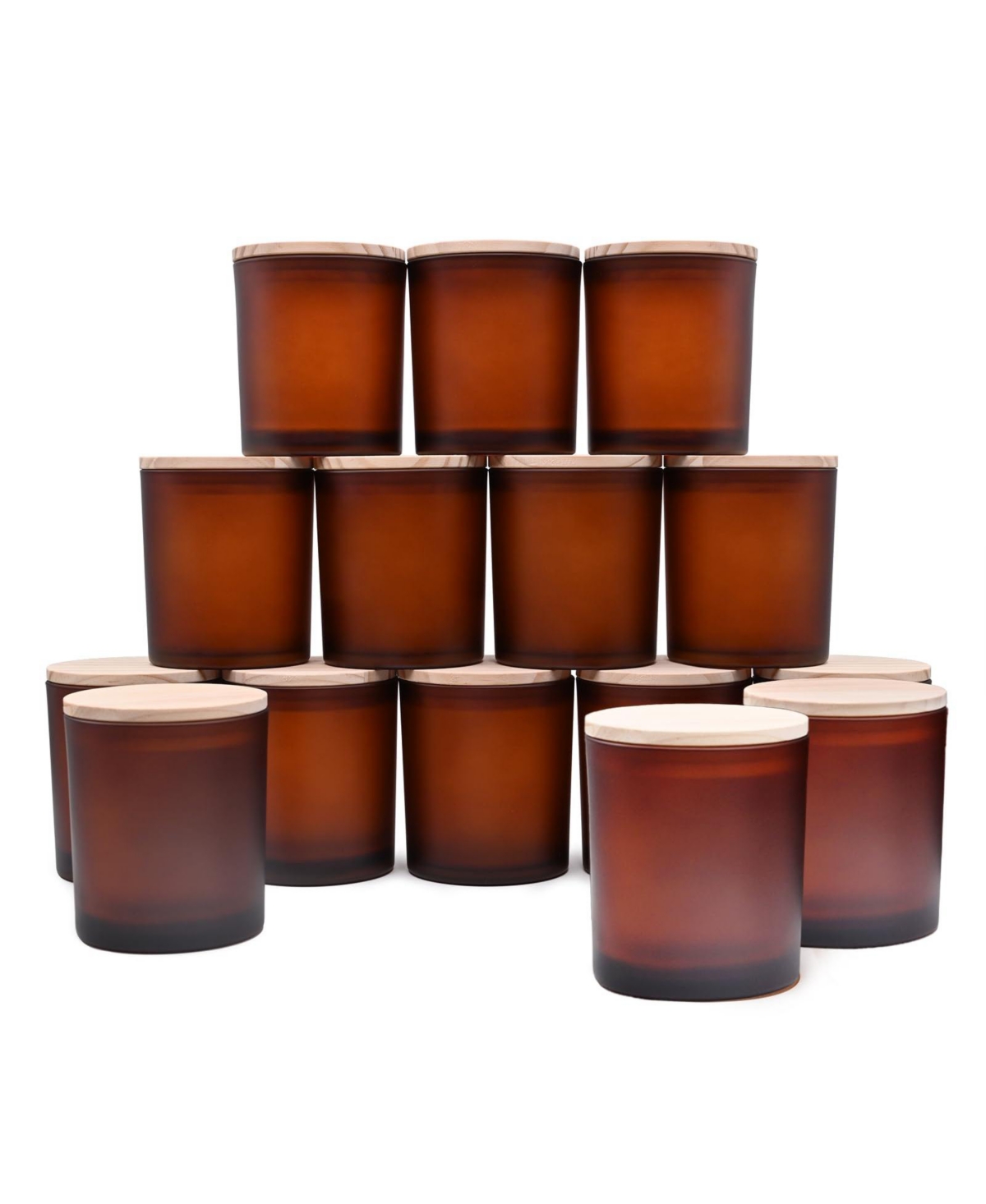 Click here for Gnuadz 15pcs Candle Jars With Wood Lids Empty Samp... prices