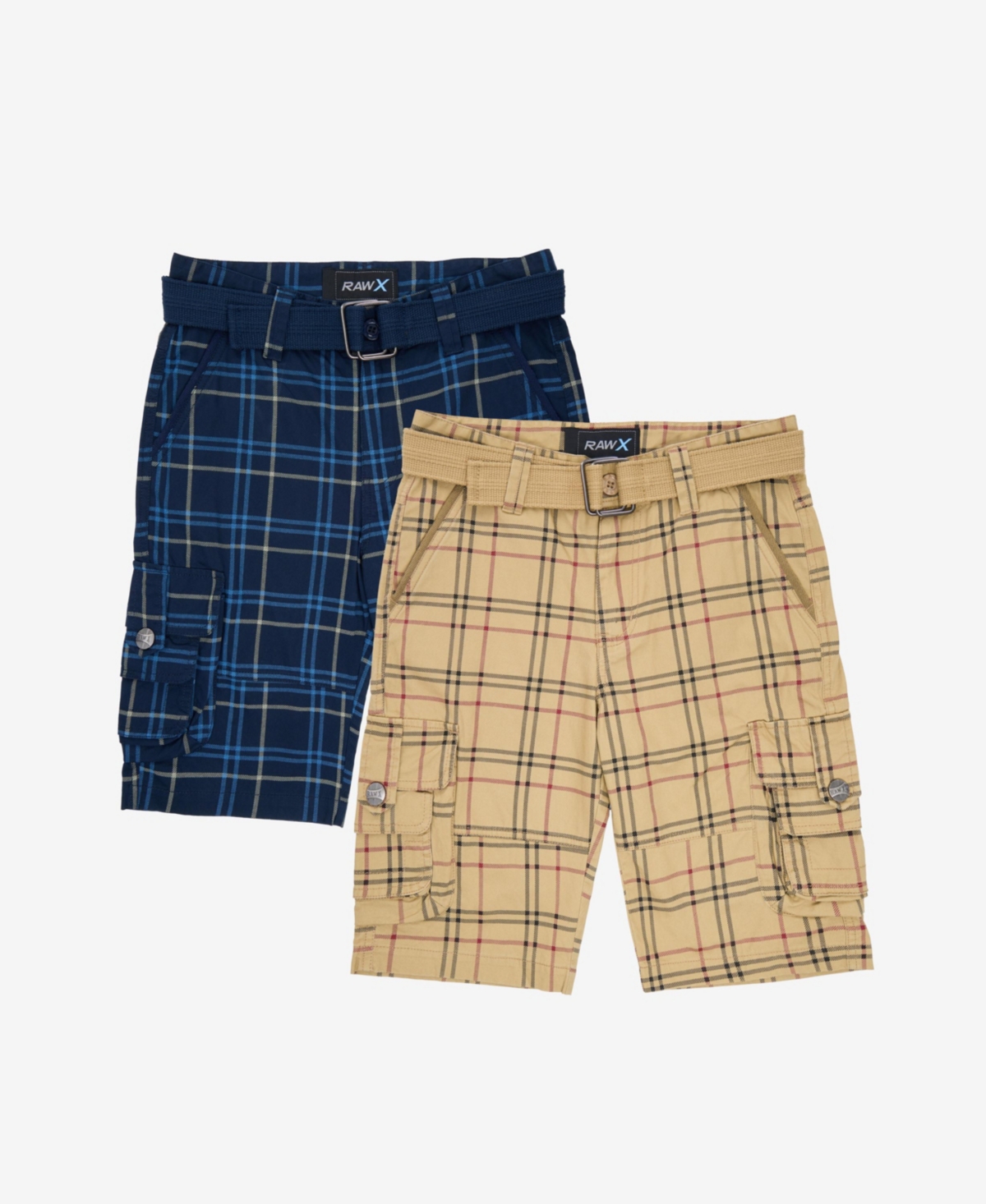 Click here for Raw X Big Boys 2 Pack Combo Belted Twill Cargo Sho... prices