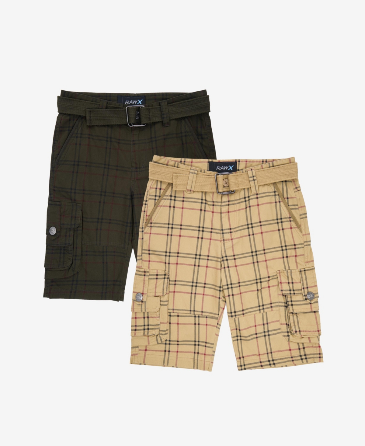 Click here for Raw X Big Boys 2 Pack Combo Belted Twill Cargo Sho... prices