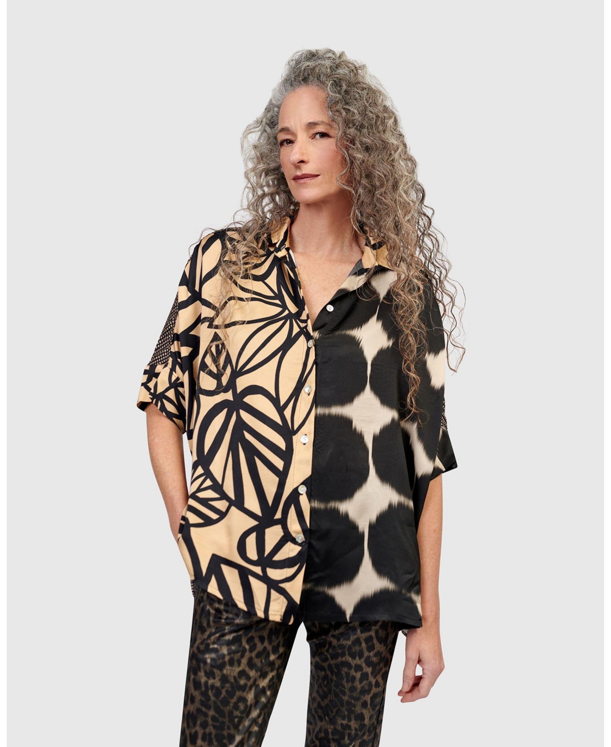 Click here for Alembika Womens Nova Oversized Blouse - Mix prices