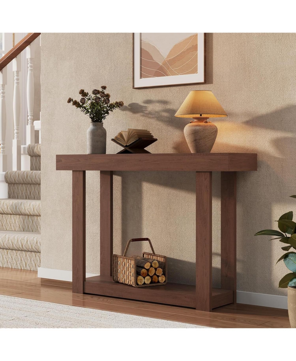 Click here for gaomon 46.26 Wood Console Table with Storage  Narr... prices