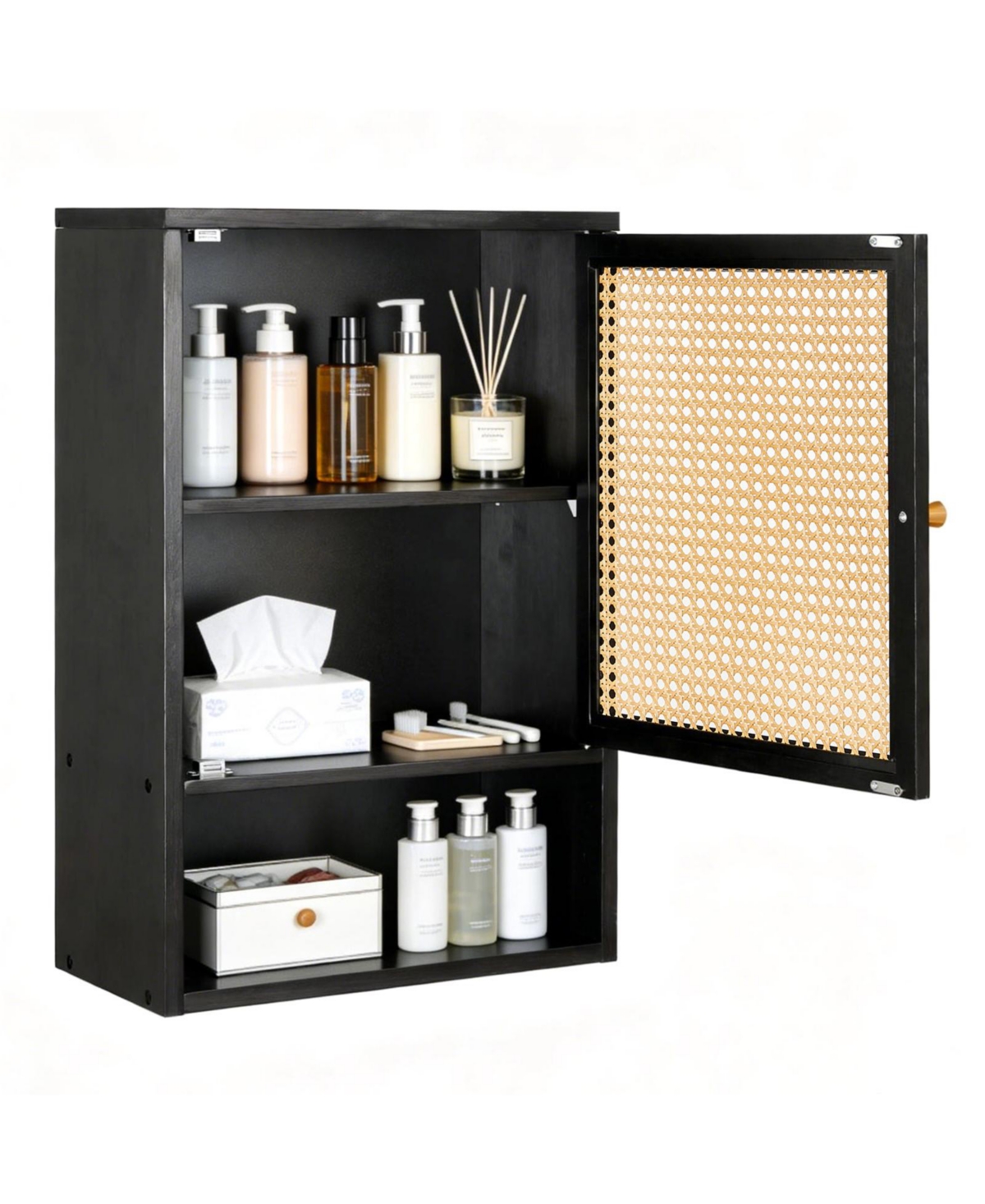 Click here for homfan Space-Saving Bamboo Bathroom Wall Cabinet â... prices