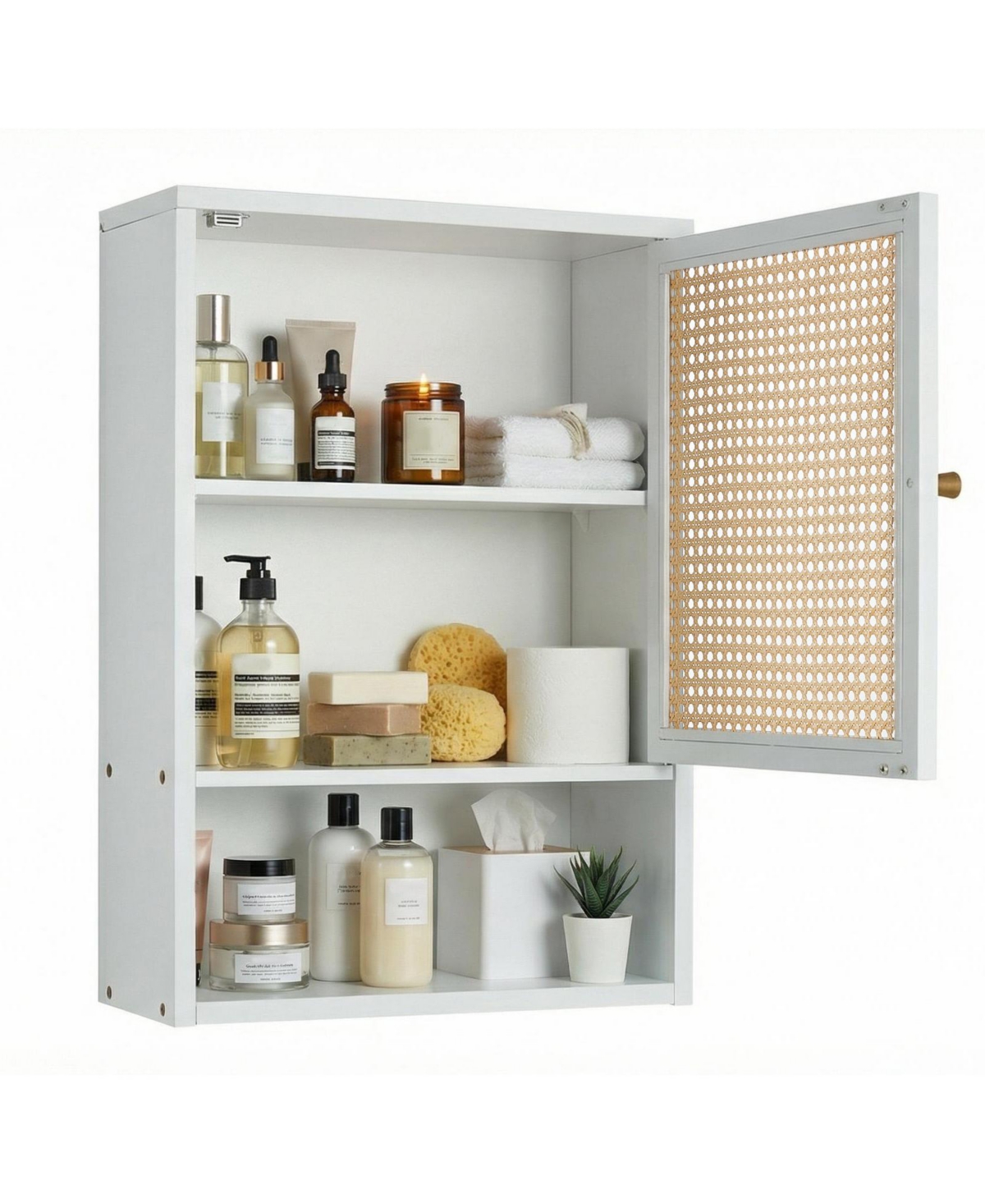 Click here for homfan Space-Saving Bamboo Bathroom Wall Cabinet â... prices