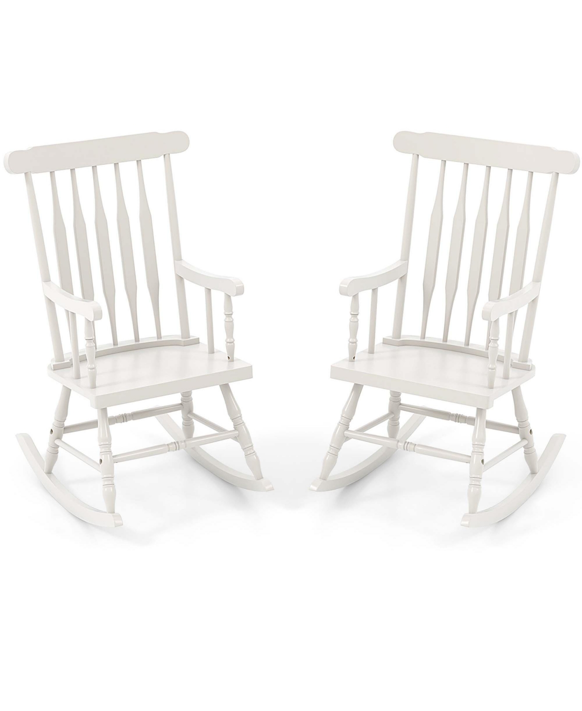 Click here for Gymax 2PCS Wooden Rocking Chair Single Rocker Indo... prices