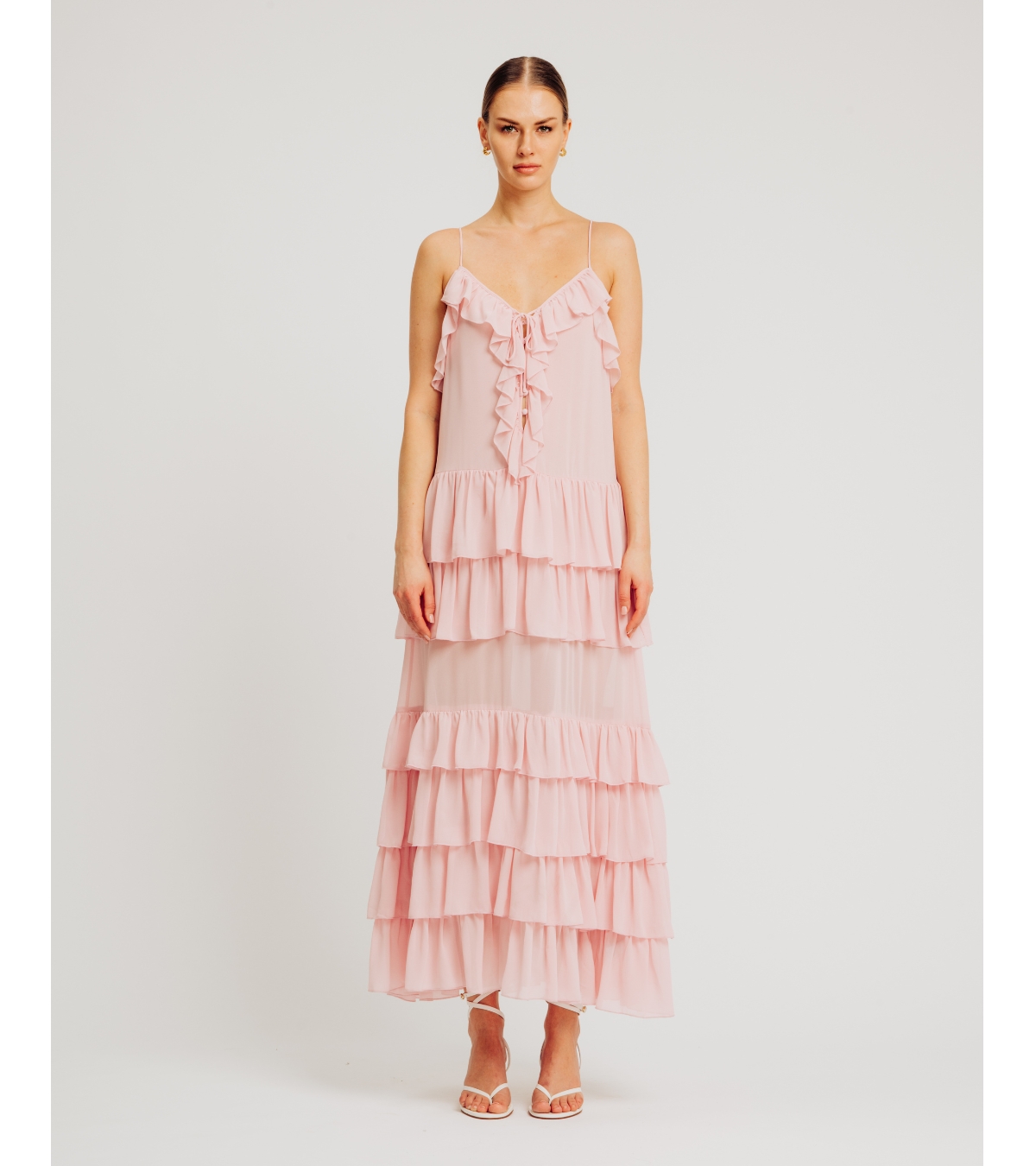 Click here for Torn By Ronny Kobo Womens Orcadia Dress - Light pi... prices