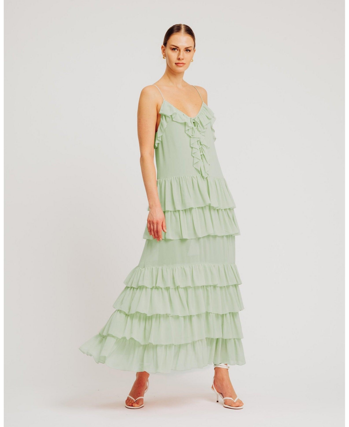 Click here for Torn By Ronny Kobo Womens Orcadia Dress - Sage prices