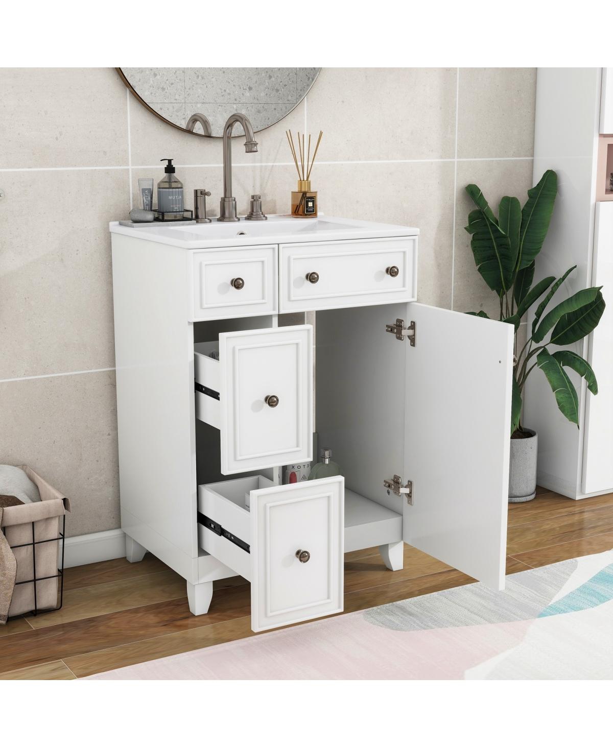 Click here for Sillysis Bathroom Vanity Cabinet with Ceramic Sink... prices