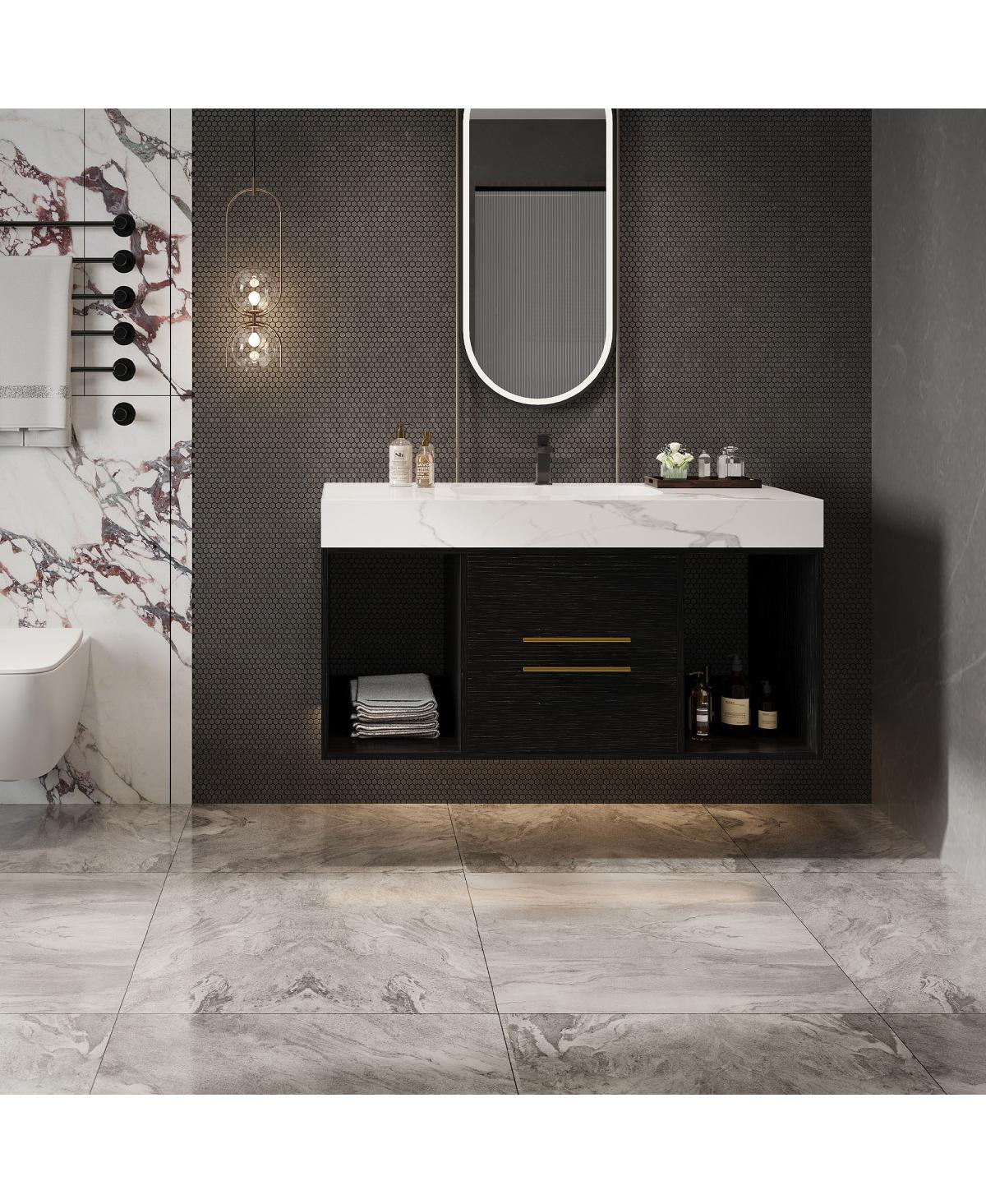 Click here for Sillysis Floating Bathroom Vanity with Ceramic Sin... prices