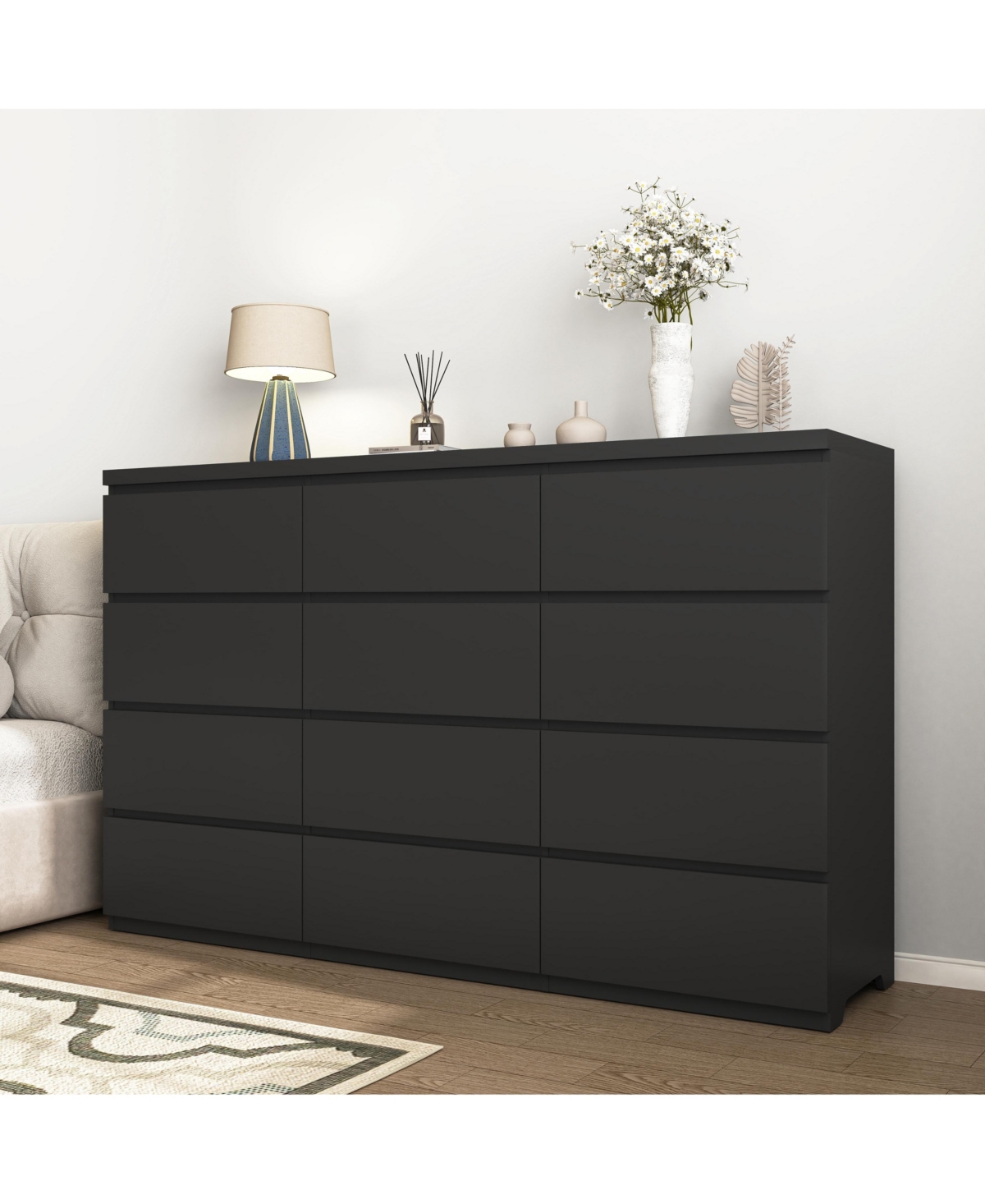 Click here for Flynama 8 Drawer Dresser Natural Wood Finish for B... prices