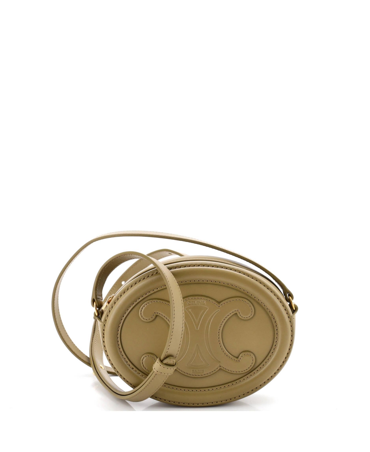 Click here for Pre-Owned Celine Mini Triomphe Oval Crossbody Bag... prices