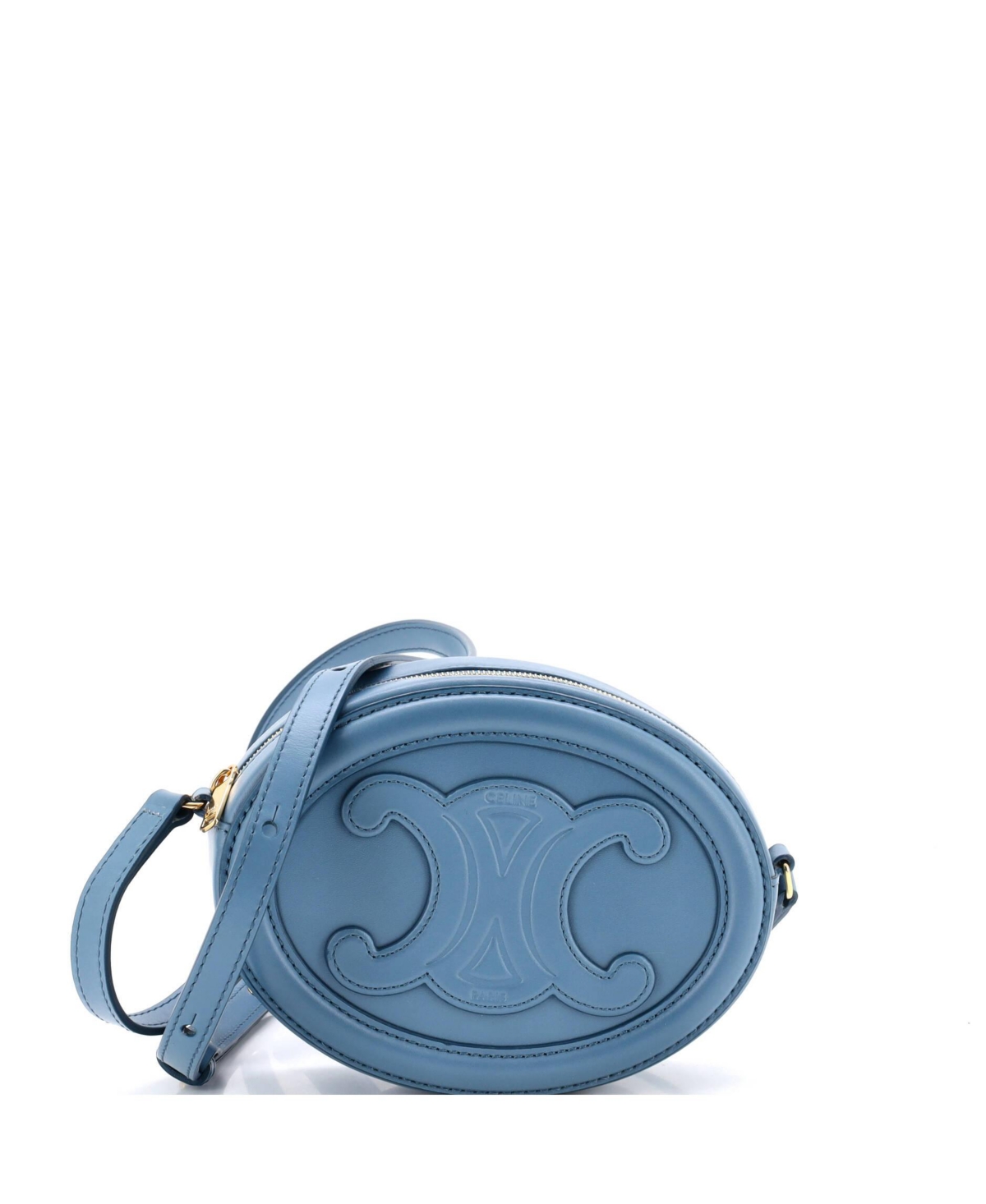 Click here for Pre-Owned Celine Mini Triomphe Oval Crossbody Bag... prices