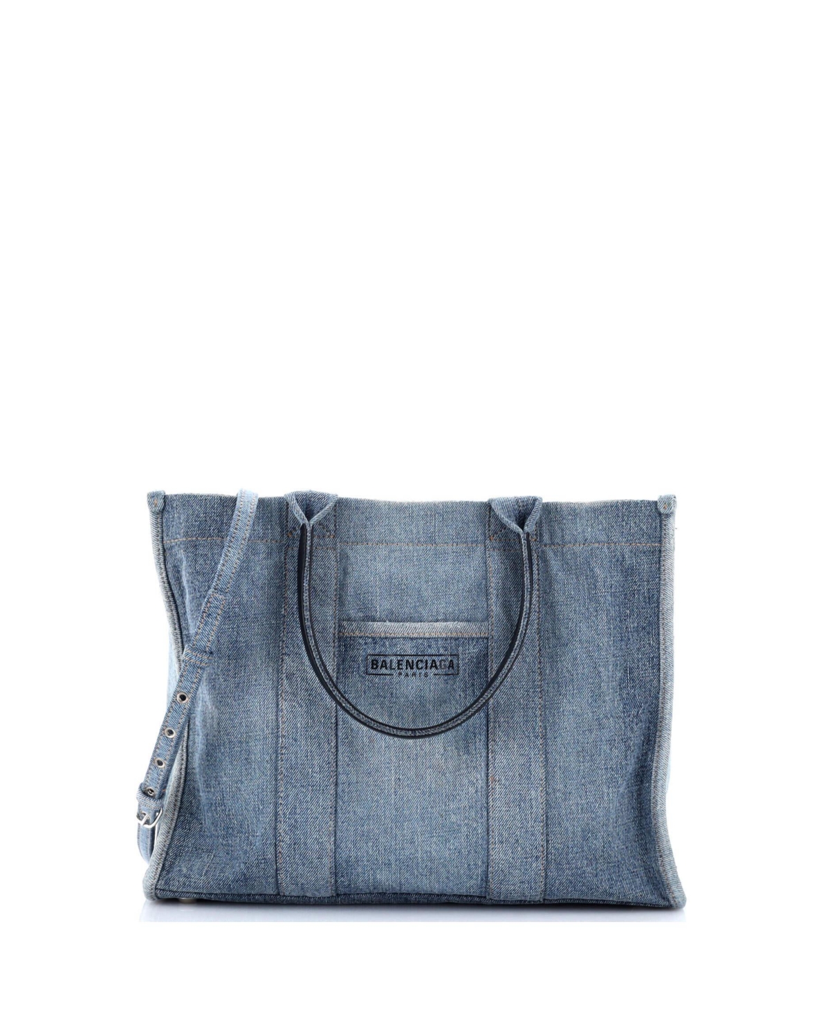 Click here for Pre-Owned Balenciaga Small Hardware Tote Denim - B... prices