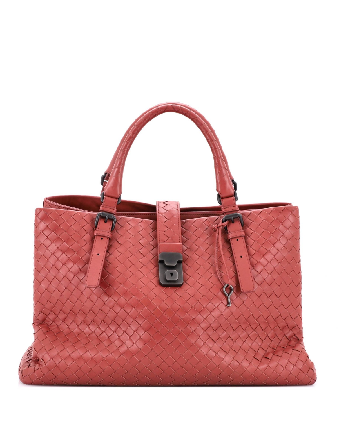 Click here for Pre-Owned Bottega Veneta Medium Roma Bag Intreccia... prices