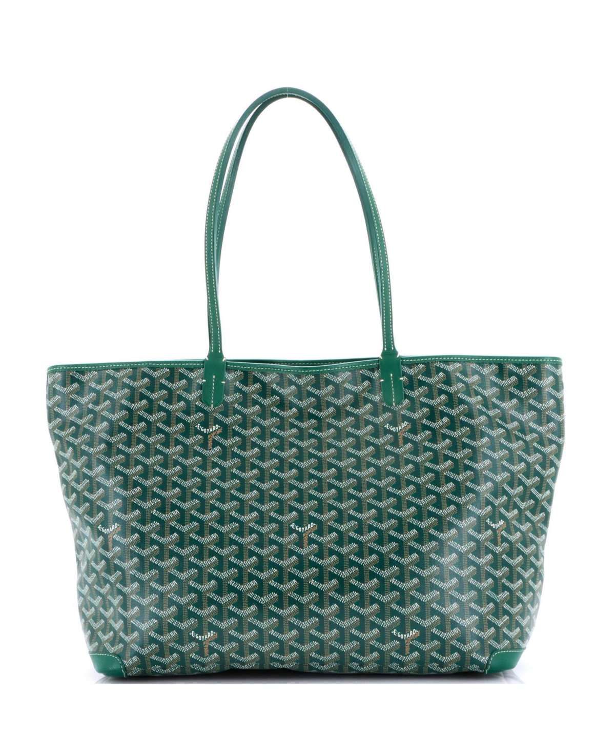 Click here for Pre-Owned Goyard Mm Artois Tote Coated Canvas - Gr... prices