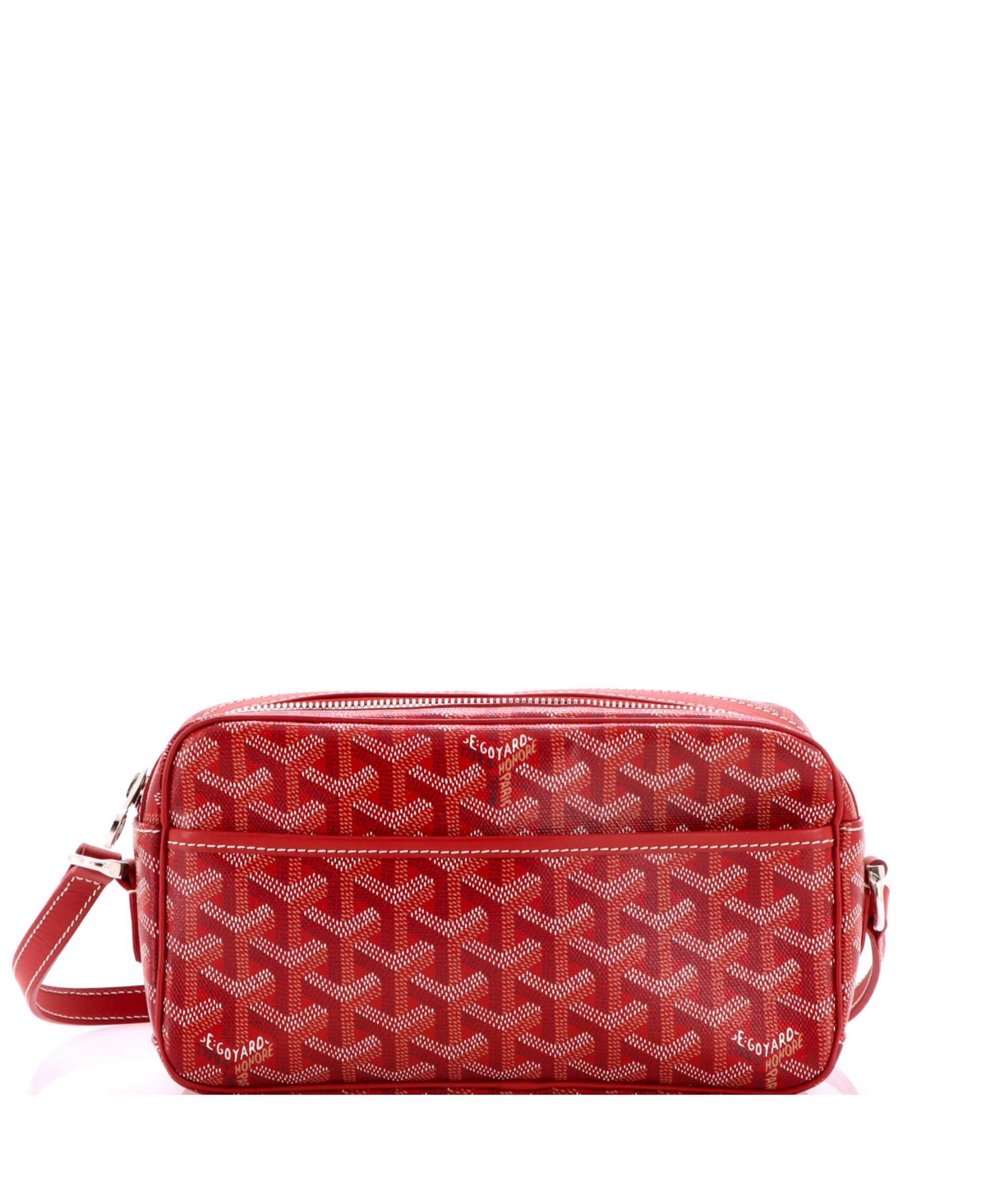 Click here for Pre-Owned Goyard Cap Vert Bag Coated Canvas - Red prices