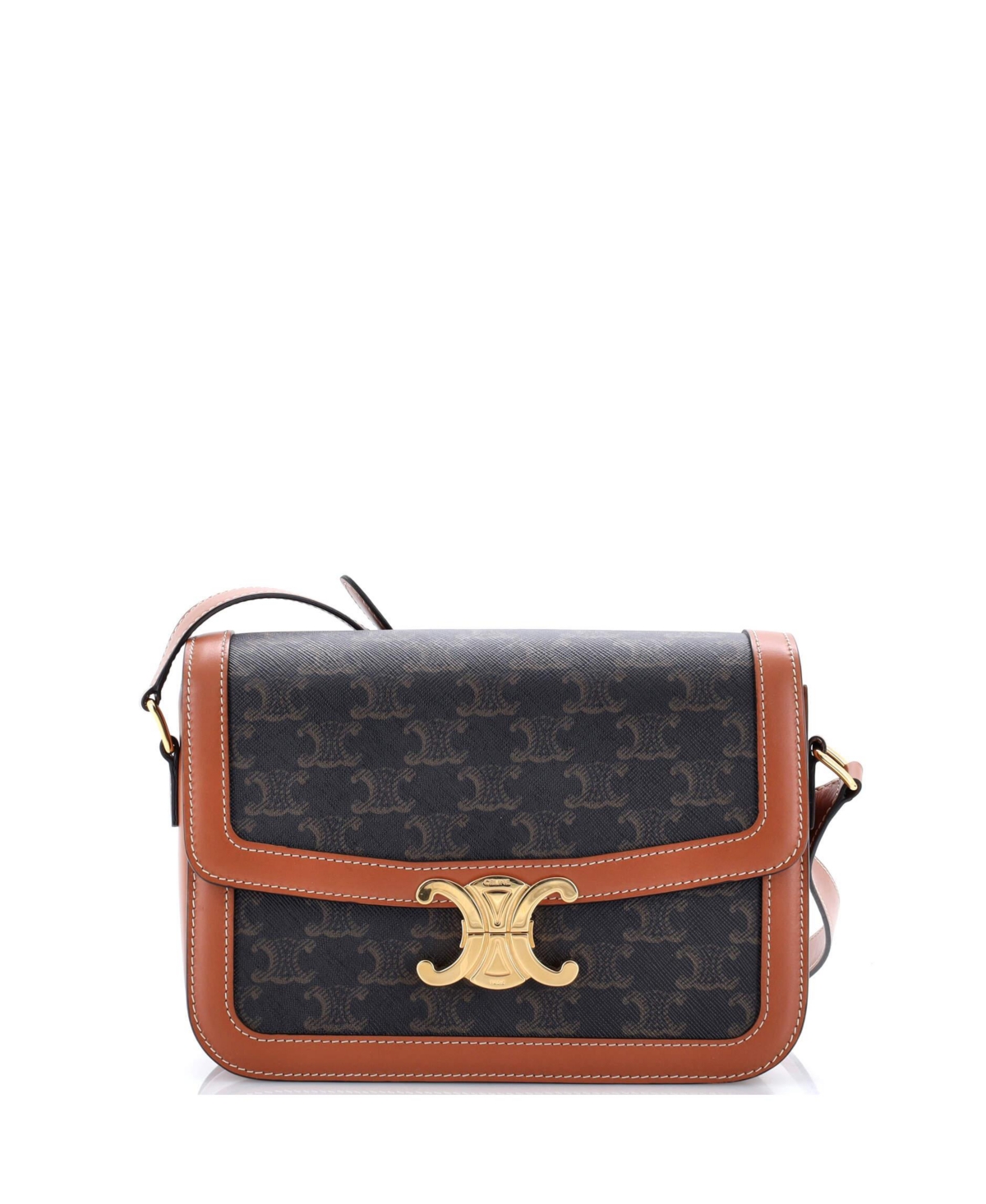 Click here for Pre-Owned Celine Medium Triomphe Shoulder Bag Trio... prices