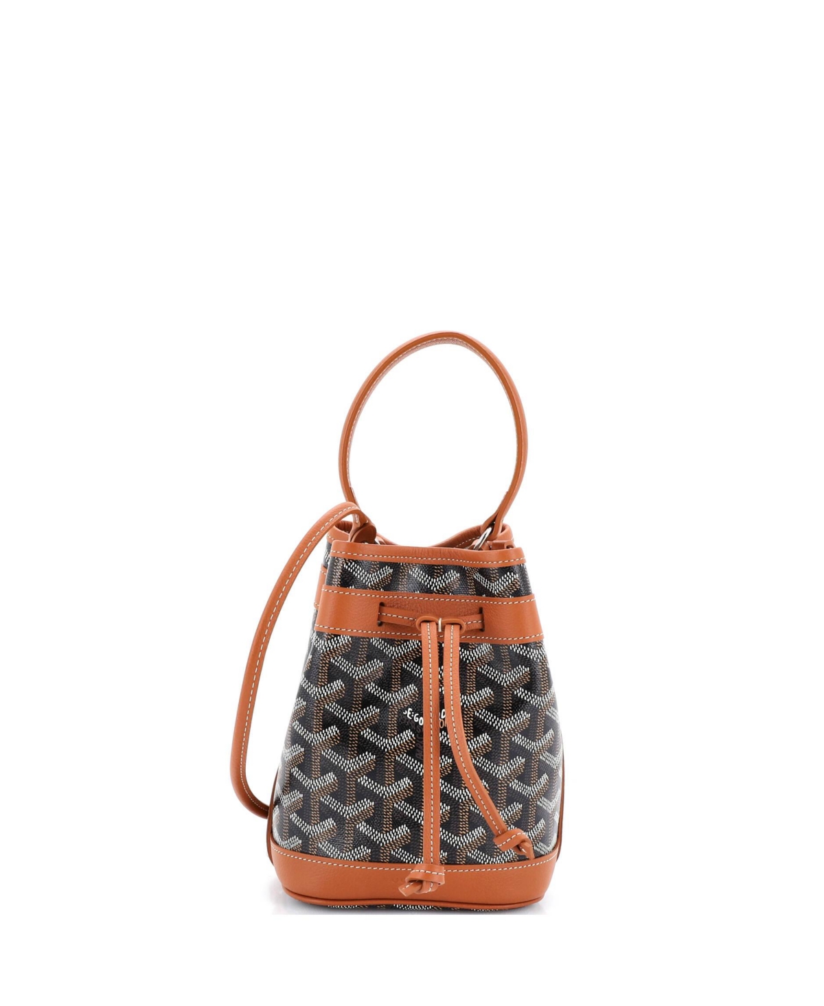 Click here for Pre-Owned Goyard Mini Petit Flot Bucket Bag Coated... prices