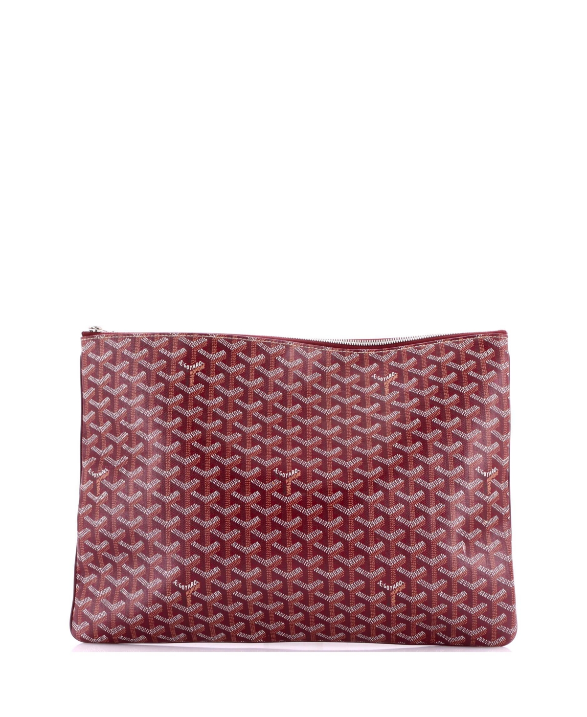 Click here for Pre-Owned Goyard Gm Senat Zip Pouch Coated Canvas... prices